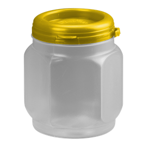 Pote Plástico Para Embalar Mel Com Tampa Lacre 180 ML - Agrobees