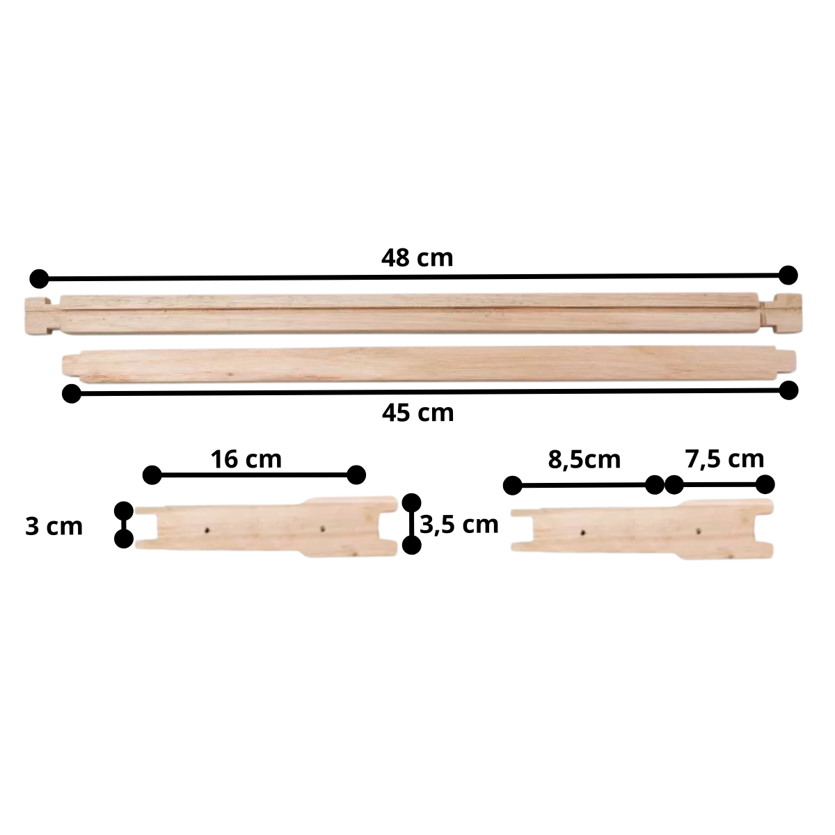100 Quadros Caixilho Melgueira 16cm Alto Langstroth Desmontado Abelha