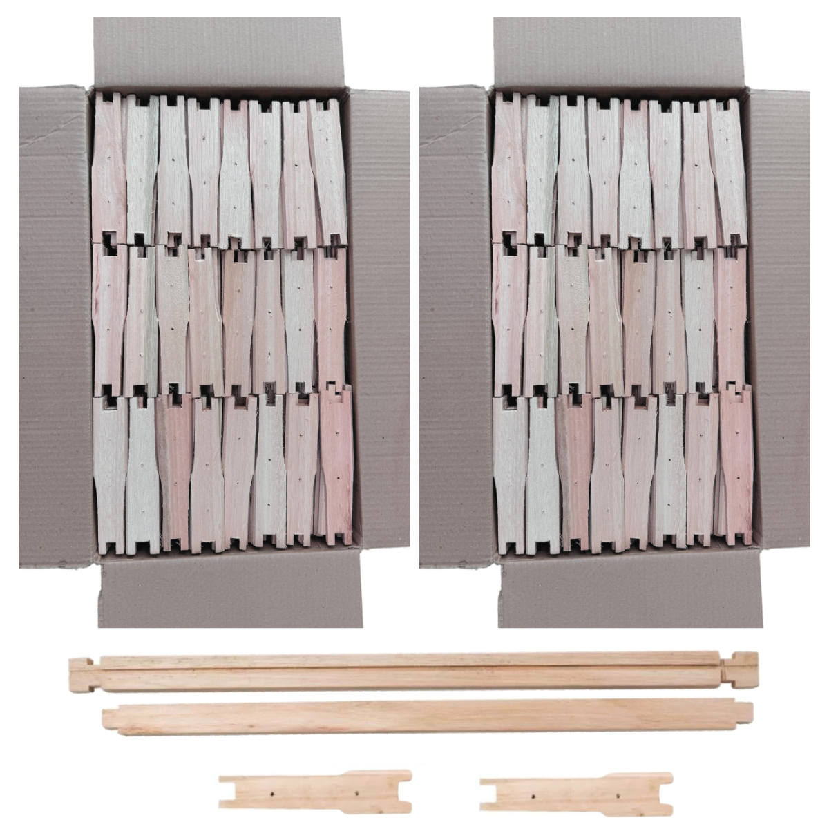 100 Quadros Caixilho Melgueira 16cm Alto Langstroth Desmontado Abelha